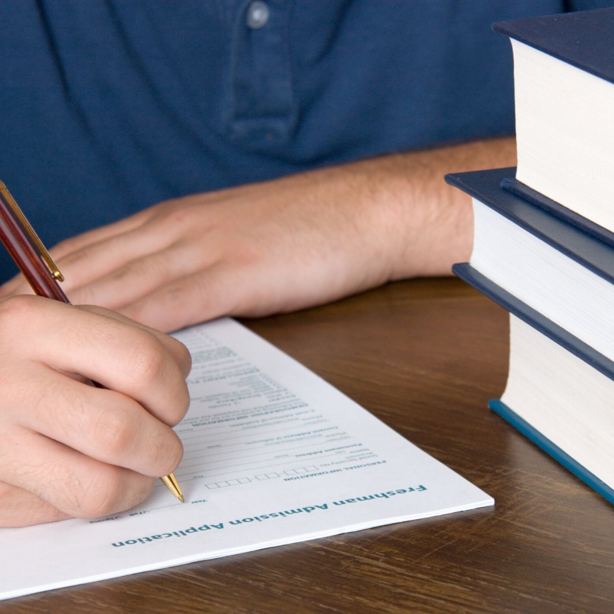 Student completing college application – Strive Academics