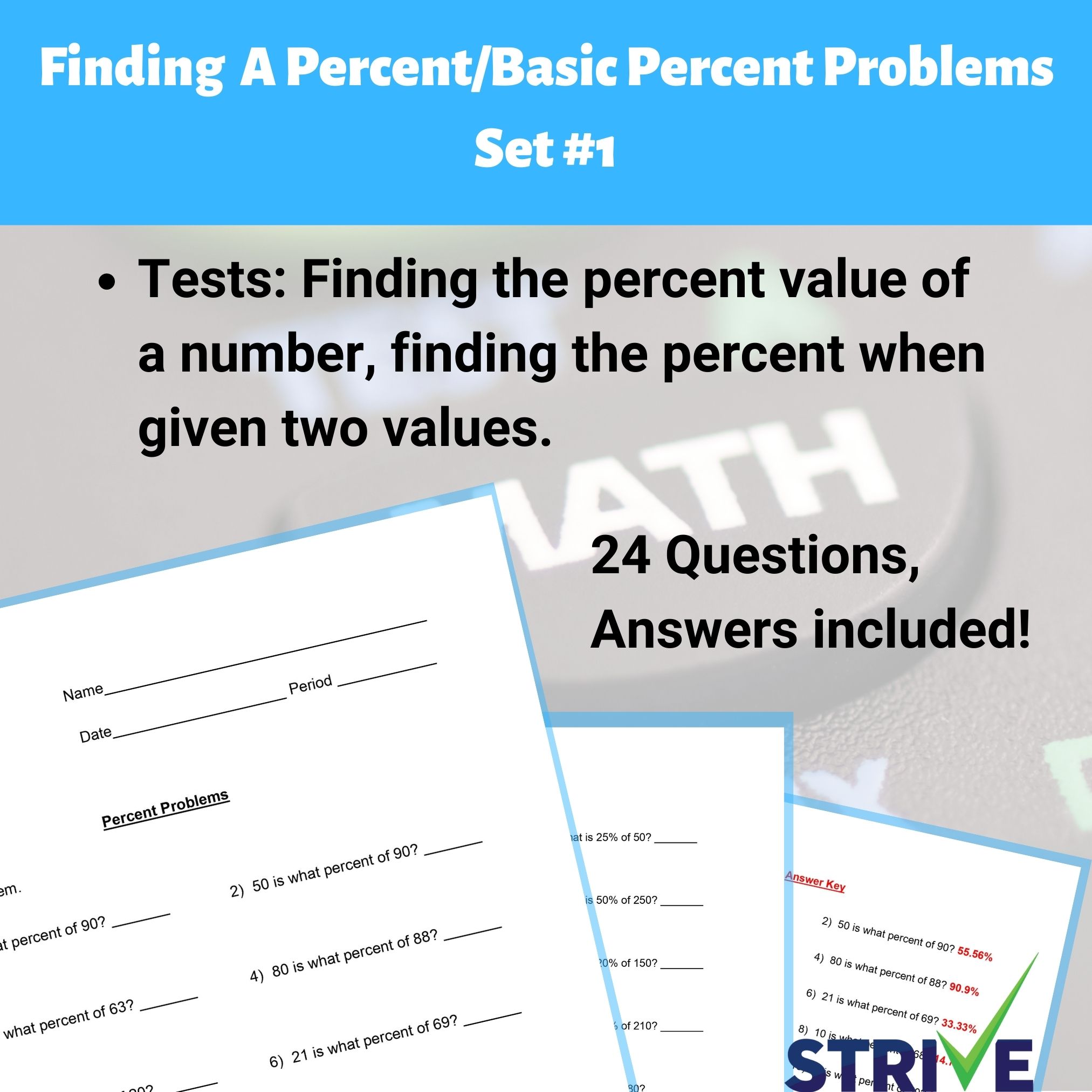 Percentages: A Simple Guide For Beginners – Strive Academics