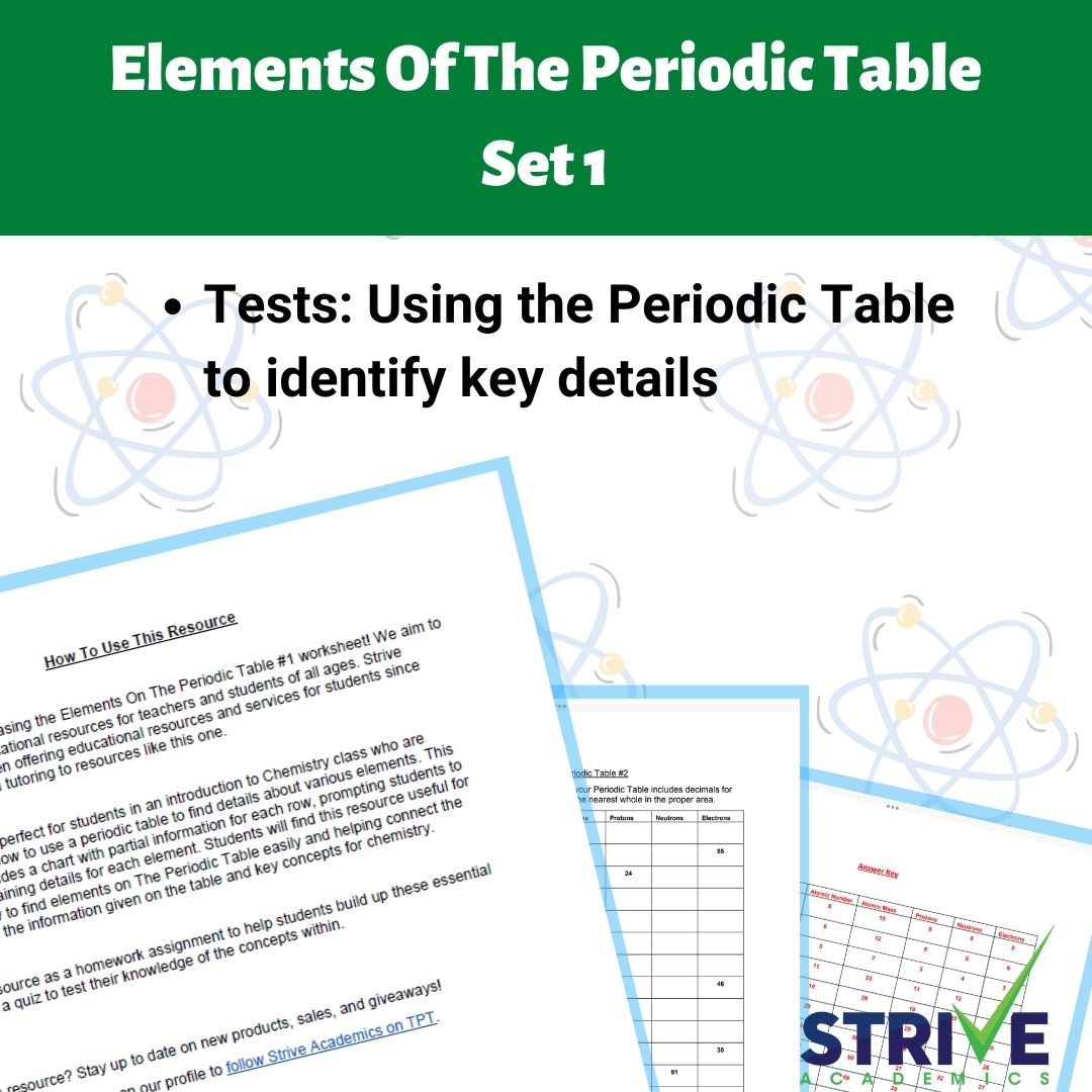 The Quick and Easy Guide to Understanding the Periodic Table – Strive ...